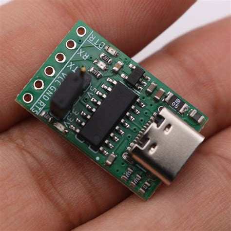 Ch340c Usb To Ttl Serial Converter 3 3v And 5v Usb C Module Silicon Technolabs