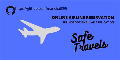 GitHub Manchal Airline Reservation SpringBoot Angular