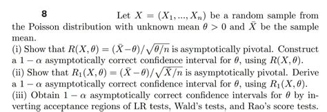 Solved Let X X Xn Be A Random Sample From X Chegg
