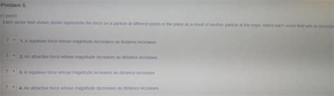 Solved Problem Point Each Vector Field Shown Shown Chegg