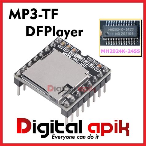 jual dfplayer mini mp3 tf 16p audio module df player mp3 arduino