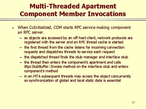 Apartments And COM Threading Models Jim Fawcett CSE