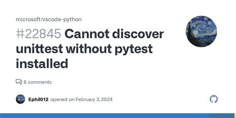 Cannot Discover Unittest Without Pytest Installed Issue Microsoft Vscode Python GitHub