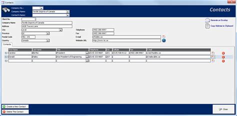 Ms Access Contact Management Database Carda Consultants Inc