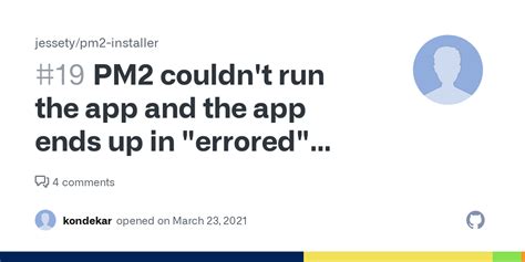 Pm2 Couldnt Run The App And The App Ends Up In Errored Status