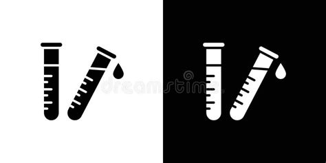 Laboratory Test Icon Art Design Illustration Stock Vector
