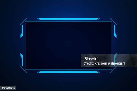 공상 과학 미래 사용자 인터페이스 Hud 템플릿 프레임 디자인 기술 추상적 배경 0명에 대한 스톡 벡터 아트 및 기타 이미지 0명 개념 개념과 주제 Istock