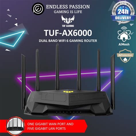 Asus Tuf Ax Dual Band Wifi Gaming Router Computers Tech Parts Accessories