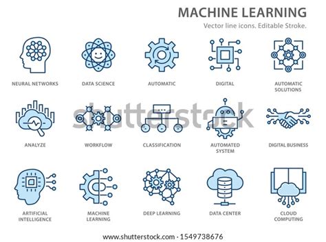 18 677 Imágenes De Data Science Machine Learning Icons Imágenes Fotos Y Vectores De Stock