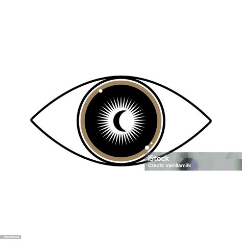 추상 이블 아이 사인 디자인 T 셔츠 프린트 타로 카드 보호 아이콘 0명에 대한 스톡 벡터 아트 및 기타 이미지 0명 감각 지각 건강한 생활방식 Istock