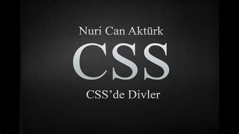 Css Dersleri Ders 4 Cssde Divler Youtube