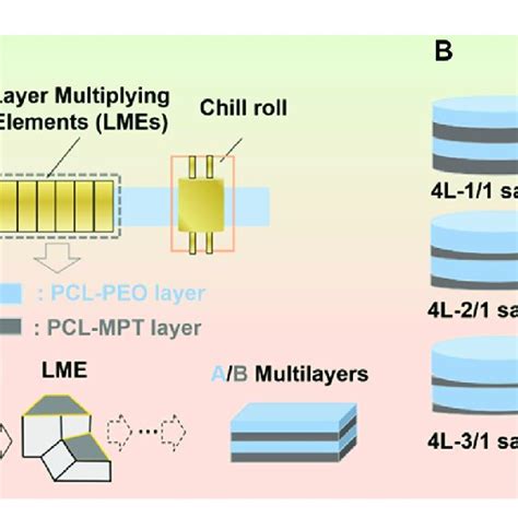 Schematic Of Layer Multiplying Co Extrusion System A Prepared Download Scientific Diagram