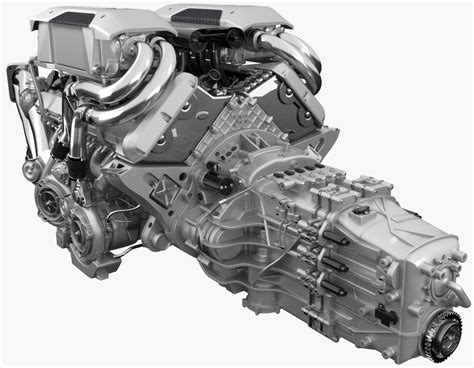 3d Bugatti Chiron Engine Model Turbosquid 1217464