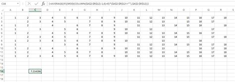 How To Average Every Nth Column In Excel Stack Overflow
