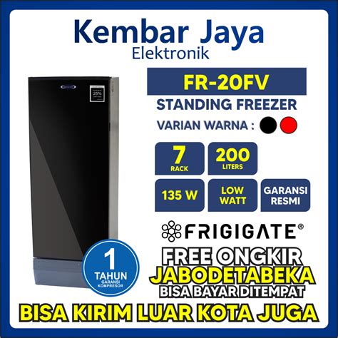 Jual Standing Freezer Frigigate 200 Liter 7 Rak Type Fr 20fv Shopee