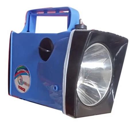 Rainbow Plastic 6 V Square Rechargeable Led Torch At Rs 400 Piece In Indore