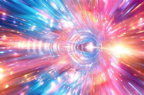 Abstract Background Light Speed Effect Swirling Light Streaks