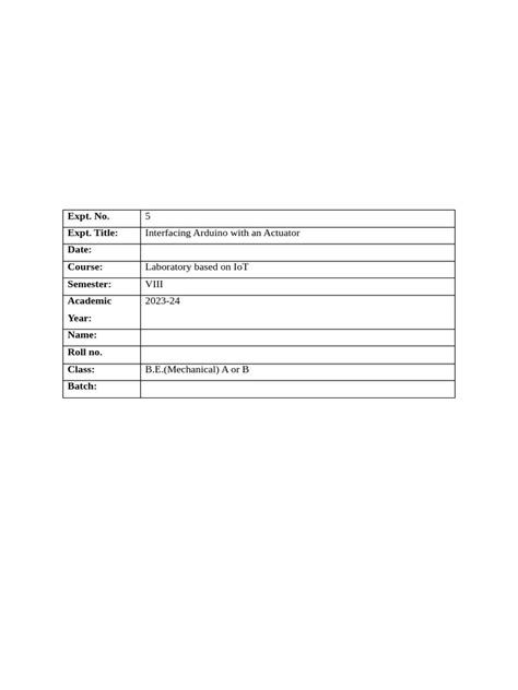 expt 5 actuator complete pdf electric motor arduino
