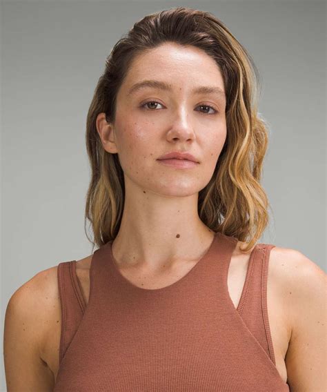 Lululemon Ribbed Cotton Modal Cut Out Dress Ancient Copper Lulu