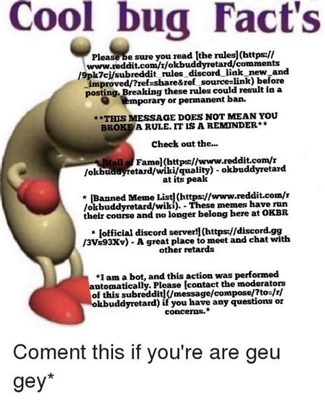 Cool Bug Fact Poster