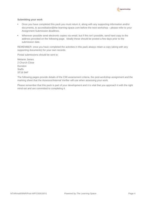 Cmi Level 5 Diploma In Management And Leadership Unit 509 And 513 Post Workshop Assignment