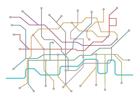 Premium Vector London Underground Map