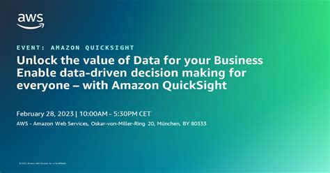 Aws Databases And Analytics On Linkedin Register Now For This Exclusive One Day Amazon Quicksight
