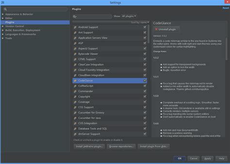 Intellij Idea 代码编辑区迷你缩放图插件 Codeglance Csdn博客