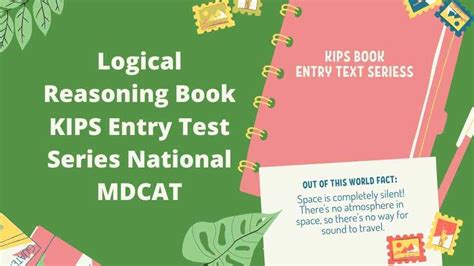 Logical Reasoning Book KIPS Entry Test Series National MDCAT
