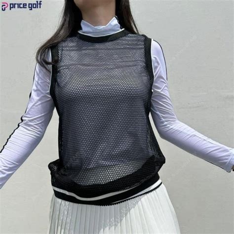 골프망사조끼 여름 꿀벌 통풍 메쉬 골프베스트 여성골프웨어