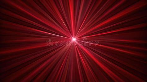 A Vivid Red Light Radiates In A Stunning Radial Explosion Against A