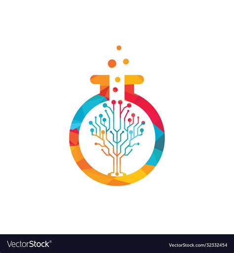 Tech Lab Logo Design Royalty Free Vector Image