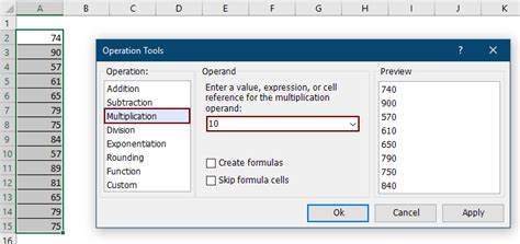 multiply a column by the same number in excel easy tutorial