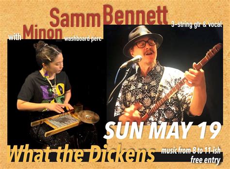 Jazz In Japan Samm Bennett At What The Dickens Ebisu