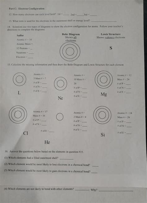 solved name atomic basics part a atomic structure 1 draw