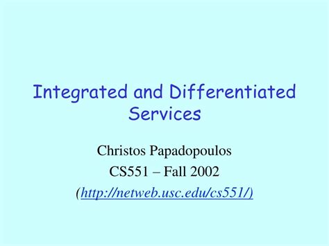 Ppt Integrated And Differentiated Services Powerpoint Presentation