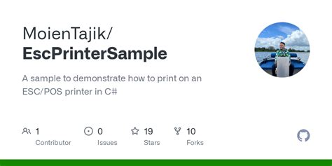 GitHub MoienTajik EscPrinterSample A Sample To Demonstrate How To Print On An ESC POS Printer