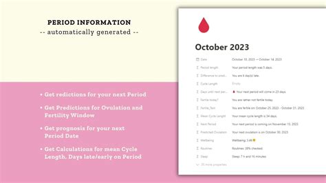 mood and period check in personal template