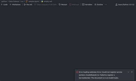 Webview Service Worker Error In Registration Due To Invalid Document State · Issue 149883