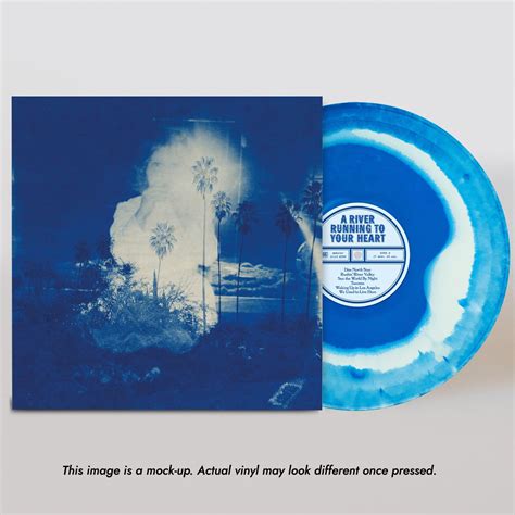 Fruit Bats A River Running To Your Heart Limited Edition Blue Bone Swirl Vinyl LP Jpc De