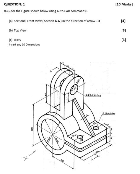 Solved 10 Marks Question 1 Draw For The Figure Shown