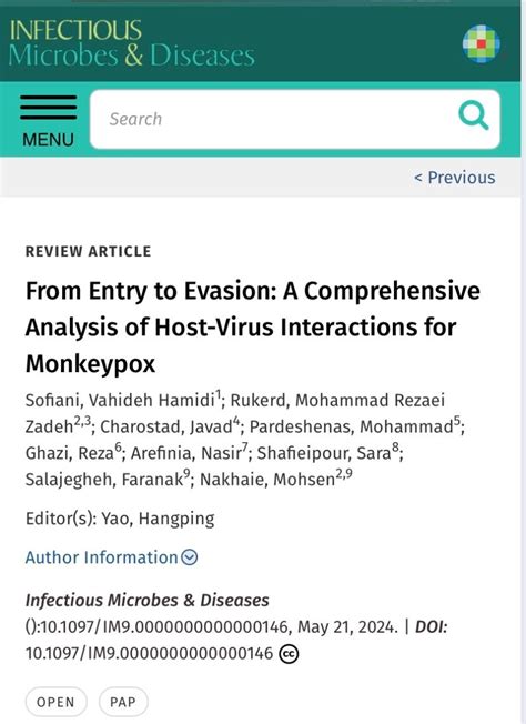 Mohammad Rezaei Zadeh Rukerd On Linkedin Our Latest Paper About Mpox