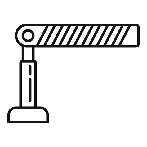 Parking Barrier Icon Outline Style 14542200 Vector Art At Vecteezy