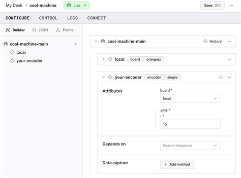 Configure A Single Encoder Encoder Component