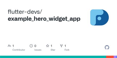 Github Flutter Devsexampleherowidgetapp