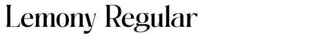 Lemony Regular Fuente Webfont And Desktop Myfonts