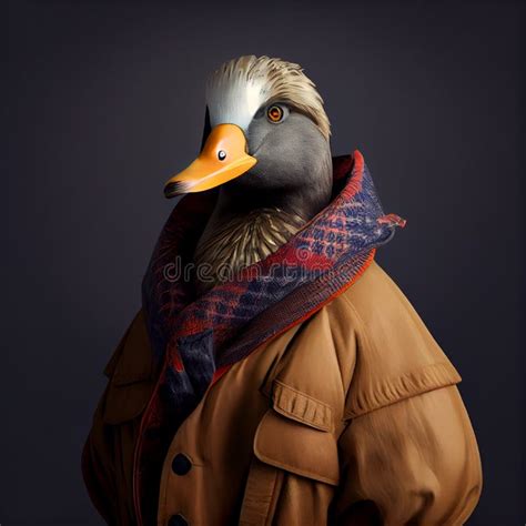 3d Duck Avatar For Web Account Or Games Online Stock Illustration