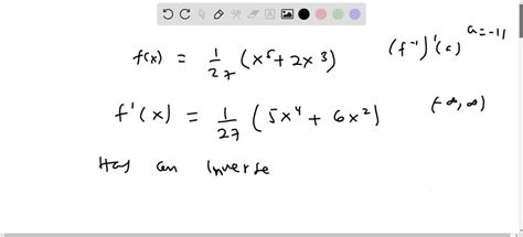 Verify That F Has An Inverse Then Use The Function F And The Given