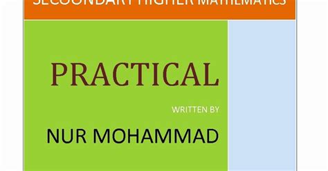 Nur Mohamammd Ssc Higher Math Practical