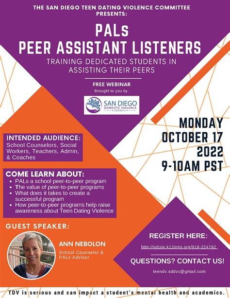 Teen Dating Violence Pals Peer Assistant Listeners Community Resource